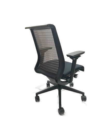 Steelcase Think Chair, 3D Knit Back Brown, All Features, 4-Way ...