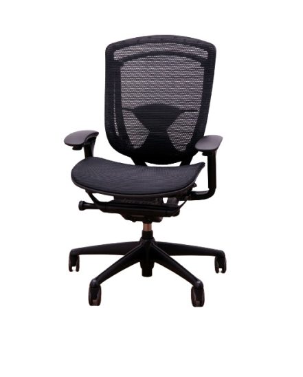 Teknion Nuova Contessa Chair, Black, All Features, 4-Way Arms ...