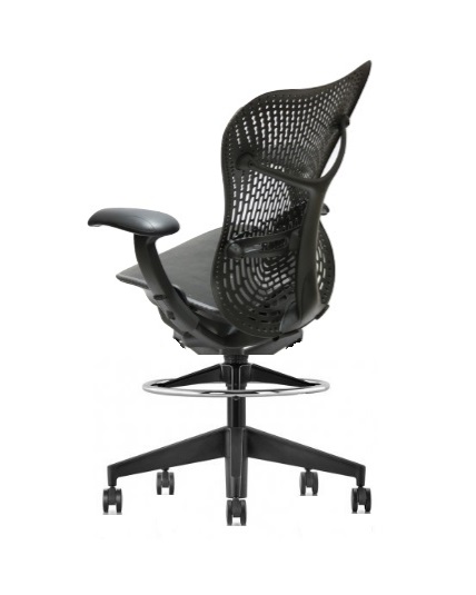 Herman Miller Mirra Stool, Tri-Flex Back, Adjustable Arms, Adjustable ...