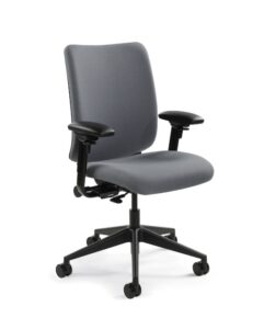 Steelcase Crew Chair, Gray, Black, All Features, Adjustable Arms ...
