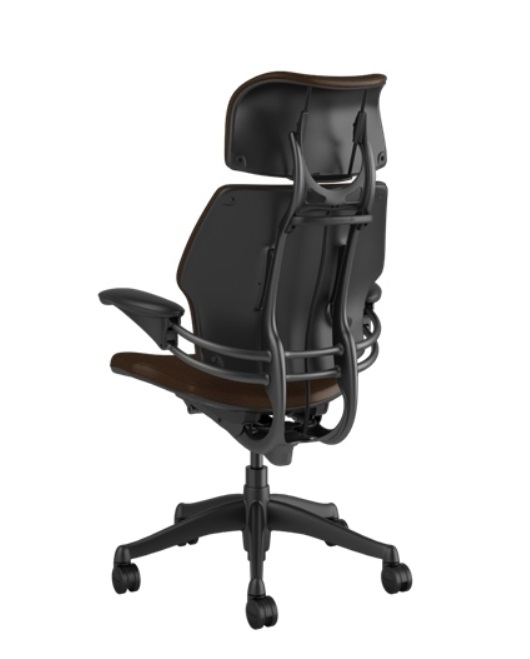 Humanscale Freedom Headrest Chair, Fully Adjustable, Dark Brown Leather ...