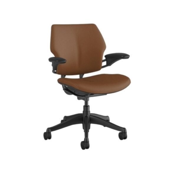 Humanscale Freedom Chair, Dark Brown Leather, Fully Adjustable – Office ...